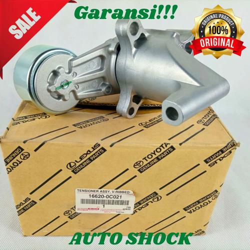 Jual TENSIONER ASSY INNOVA HILUX FORTUNER BENSIN 1TR ORIGINAL 16620 ...