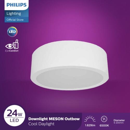 Jual Lampu downlight led philips meson 59474 outbow 24w 24watt nempel ...