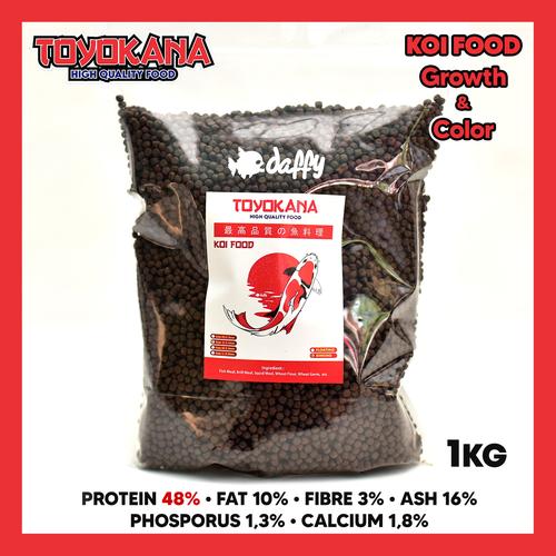 Jual Pelet TOYOKANA KOI 1 KG Growth & Color pakan ikan koi - SINKING, S ...