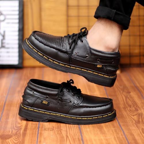 Jual SEPATU FORMAL KERJA PRIA DOCKMART LOW 1619 TRIUMP KULIT ASLI HITAM ...
