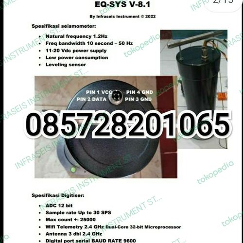Jual ALAT PENDETEKSI GEMPA BUMI SEISMOMETER SEISMOGRAF( BROADBAND ...