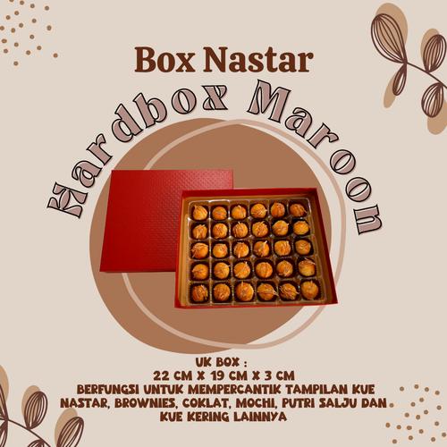 Jual MAROON HARDBOX 20 / 30 HOLES HAMPERS PACKAGING BOX PACKAGING BOX ...