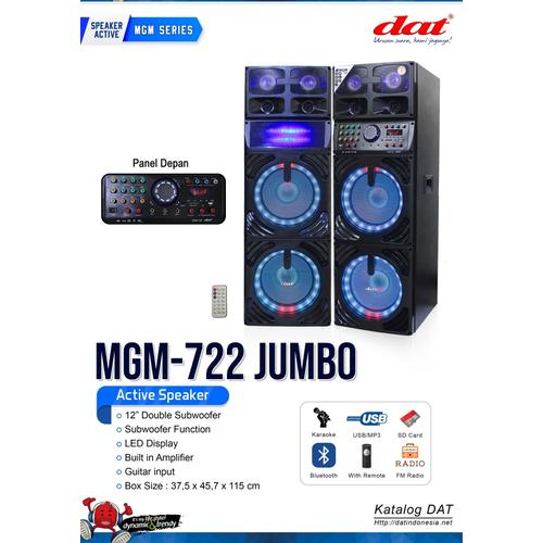 Promo Speaker Aktif Pasif DAT MGM722 Jumbo 12 Inc Double Cicil 0% 3x ...