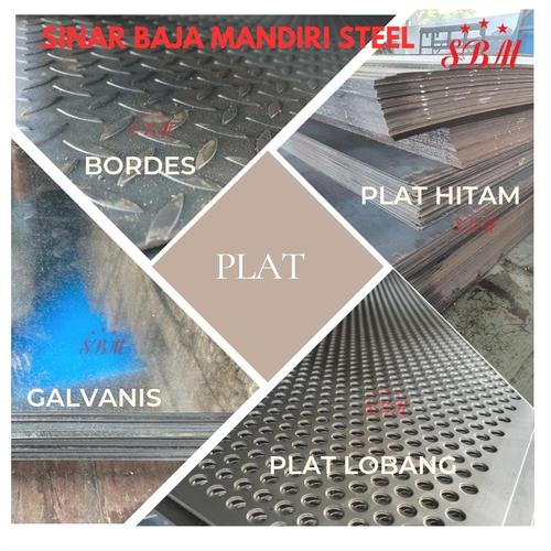 Jual Besi Plat Lobang/Plat Bolong 1,5 MM Lobang 5 MM Uk. 1200 x 2400 ...