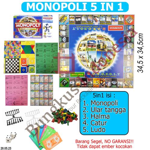 Jual Monopoli Internasional (Monopoli, Ludo, Ular Tangga, Halma, Catur ...