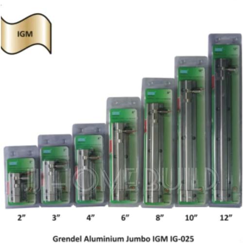 Jual Grendel Aluminium Tebal Jumbo / Slot Pintu / Jendela IGM - 2 ...