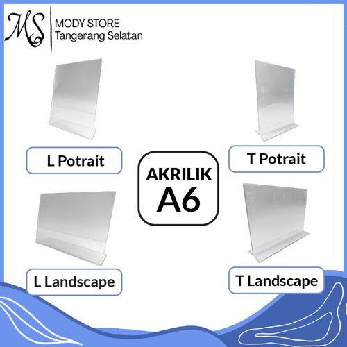 Jual Tend Card A6 / Akrilik A6 / Akrilik Ukuran A6 / Akrilik Display ...