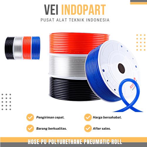 Jual Selang PU POLYURETHANE OD 4mm x ID 2.5mm 1 Roll 200 Meter 4mmx2.5mm - Orange - Jakarta ...