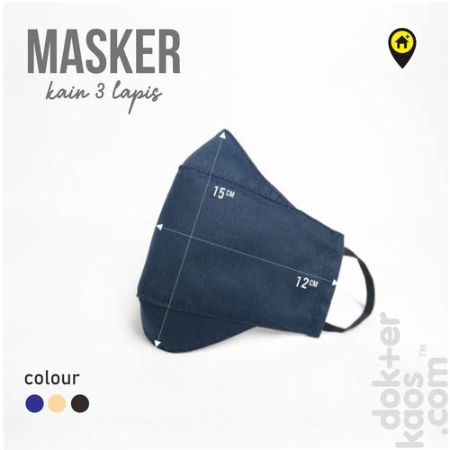 Jual masker kain 3 lapis, model masker evo 3D, bisa sablon logo costum ...