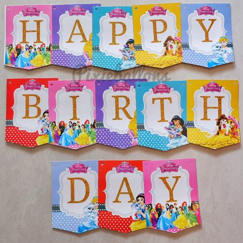 Jual BUNTING FLAG PRINCESS BANNER BENDERA DISNEY ULANG TAHUN BIRTHDAY ...