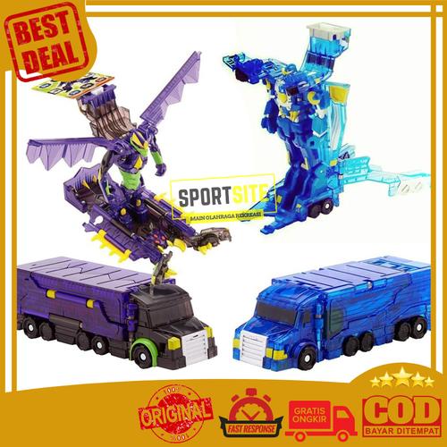 Jual Mainan Mecard Turning Card Transforms Robot Mobilan Berubah Bentuk ...