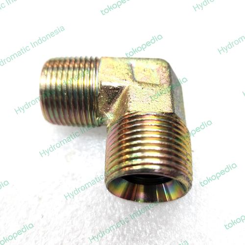 Jual ELBOW NEPEL HIDROLIK / ELBOW NEPEL BESI DRAT 1/4" - 1-1/4" - 1/4" X 1/4", NPT X NPT ...