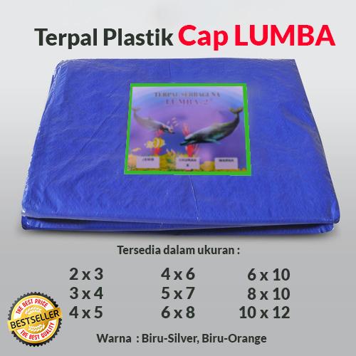 Jual TERPAL PLASTIK CAP LUMBA A3 UKURAN 2 x 3 METER - Biru-Silver ...