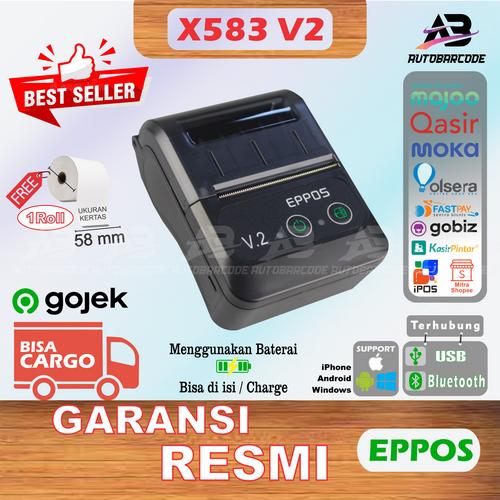 Promo Pawoon RPP02N Eppos EP-X583 V2 Mobile Printer Bluetooth Moka X583 ...