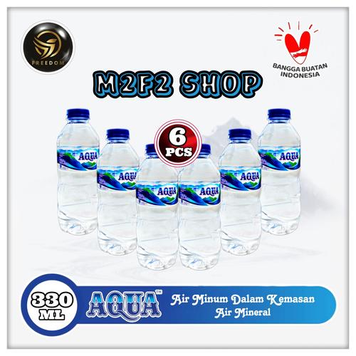 Jual Air Mineral Aqua Botol Mini Pet - 330 ml (Harga 6 Pcs) - Jakarta Pusat - M2F2 Shop | Tokopedia