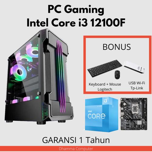 Jual PC Gaming Paket CPU Rakitan Komputer Intel Core i3 12100F VGA GTX 1650 - RAM 16GB (1x16 ...