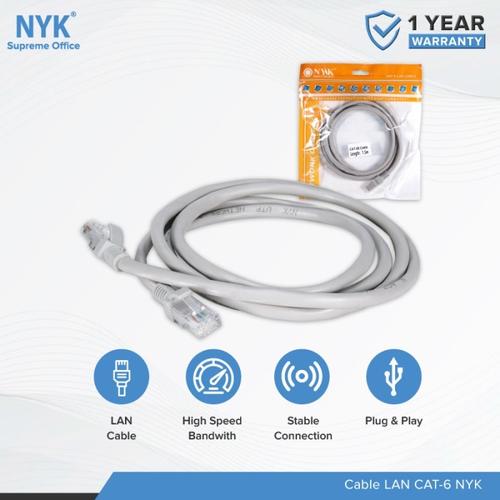 Promo Kabel Lan NYK Cat 6 RJ45 Ukuran Panjang 3 Meter - Jakarta Pusat ...