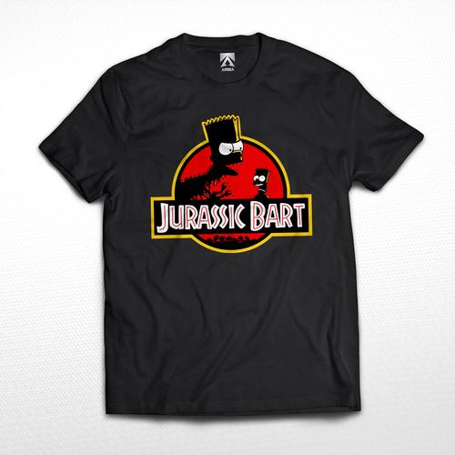 Jual KAOS JURASSIC PARK x BART SIMPSON Logo / tshirt kartun klasik ...