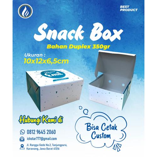 Jual dus snack box 10x12x6.5cm - cetak 1 warna - Kab. Karawang - cv ...
