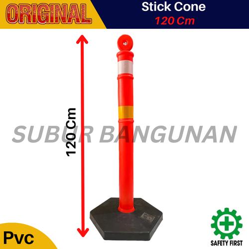Jual Stick Cone Base Hitam Scotlight Plastik 120 Cm Pembatas Jalan ...