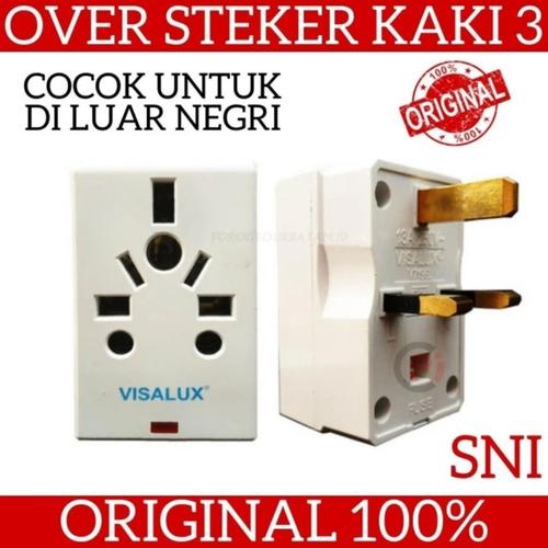 Jual Steker Colokan Universal Multi Luar Negeri Kaki 3 VISALUX V7196L ...