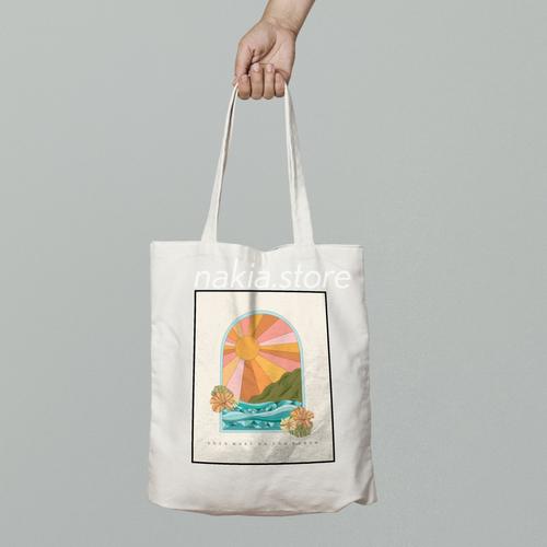 Jual Totebag Tema Sunset Pantai Aesthetic Kanvas Premium - Kab. Sleman ...