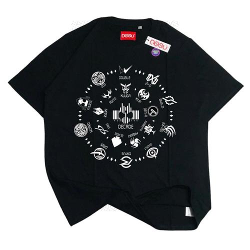 Jual Ossu Official Kaos "Kamen Rider Logos" Reguler T-Shirt - BLACK, M ...