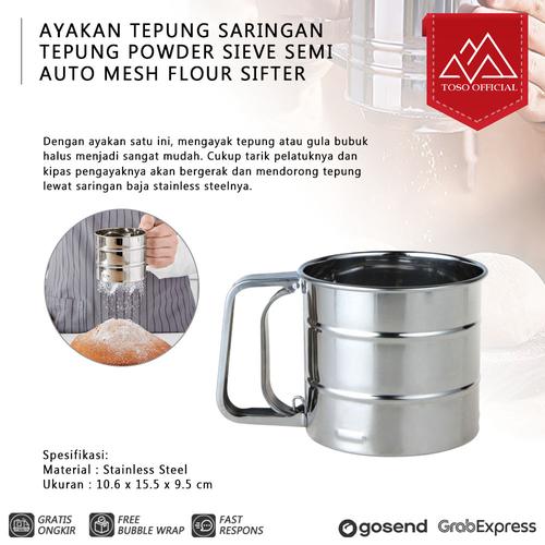 Jual AYAKAN TEPUNG SARINGAN TEPUNG POWDER SIEVE SEMI AUTO MESH FLOUR ...