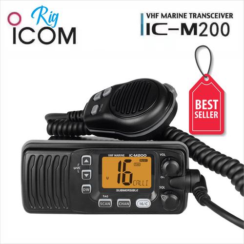 Jual Radio Rig Icom Marine IC M200 IC-M200 VHF Radio Komunikasi Mobil ...