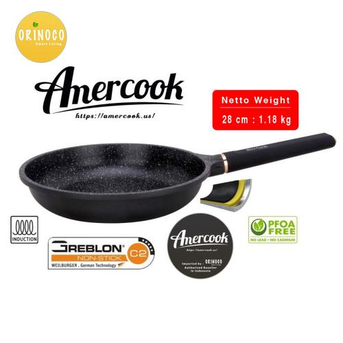 Jual Amercook Fry Pan Brit-Grit Series PFOA Free Greblon Non-Stick ...