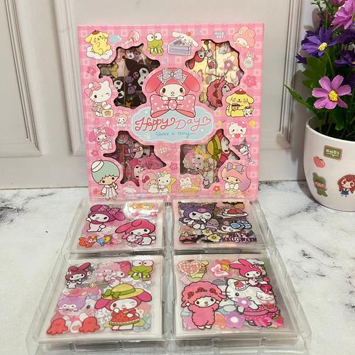 Jual Sticker Sanrio 100 Lembar/ Stiker Sanrio Transparan Anti Air ...