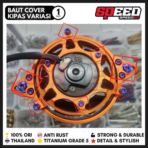 Jual Baut Titanium Cover Kipas Extra Fan Honda Beat Scoopy Genio Grade ...