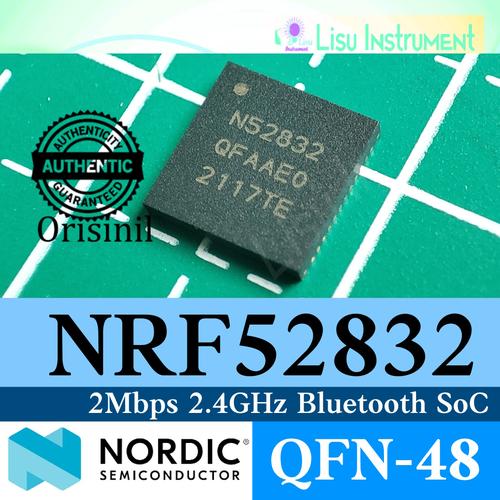 Jual nRF52832 N52832 2Mbps 2.4GHz Bluetooth Transceiver QFN48 Original ...