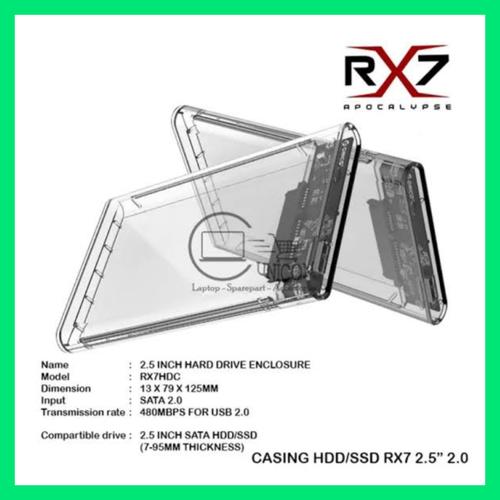 Jual CASING HARDISK EXTERNAL HDD EXTERNAL CASE 2.5” USB 2.0 - RX7 USB 2 ...