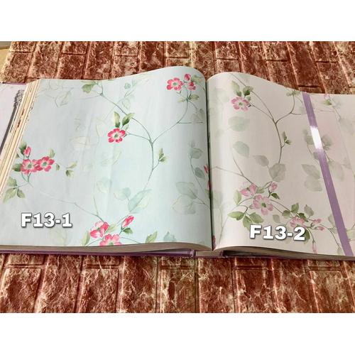 Jual WALLPAPER DINDING BUNGA SIMPLE UNGU PINK ABU KOREAN FLOWER STORY ...