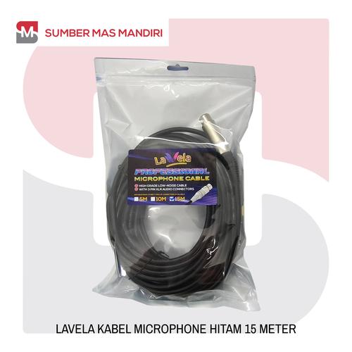 Jual KABEL MIC / KABEL MICROPHONE 5M,10M,15M HITAM LAVELA - 15M ...