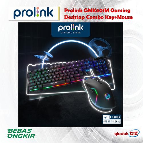 Jual Prolink GMK6001M Gaming Desktop Combo RGB Megaderma Keyboard Mouse ...