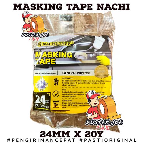 Jual Masking Tape Nachi 1inch ( 24mm x 20 Y) - PER 1 ROLL - Kab ...