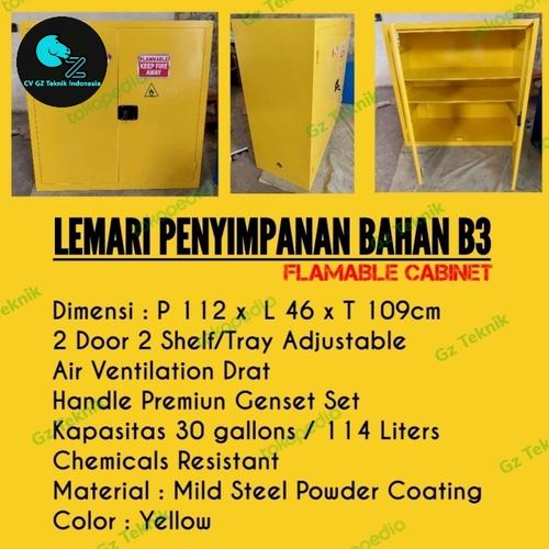 Jual Lemari Penyimpanan B3 Flamable Cabinet ukuran 112x46x109cm BEST SELLER - Kab. Bogor - Gz ...