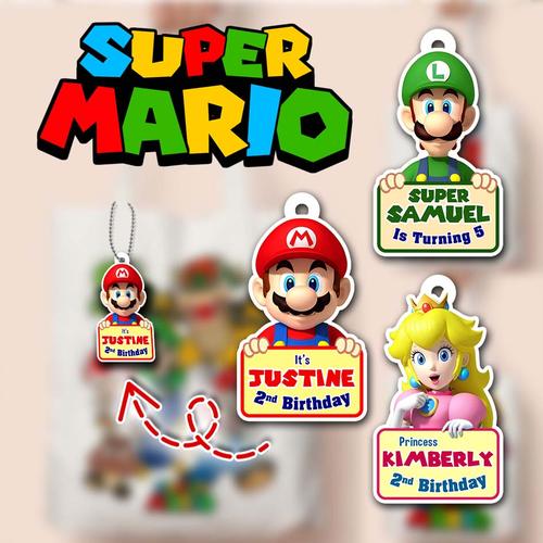 Jual [27pcs] HANG TAG ULANG TAHUN ANAK SUPER MARIO GANTUNGAN BINGKISAN ...