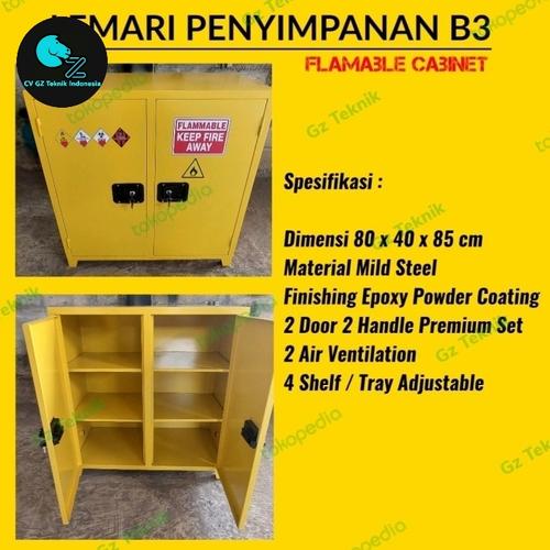Jual Lemari B3 Flamable Cabinet 80x40x85cm Ada Kaki 5cm - Kab. Bogor ...
