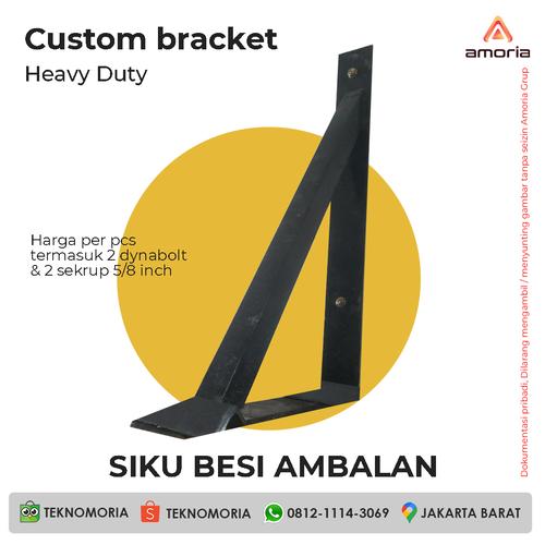 Jual Bracket Ambalan Meja / Siku Besi Ambalan Heavy Duty Ukuran 50x30 ...