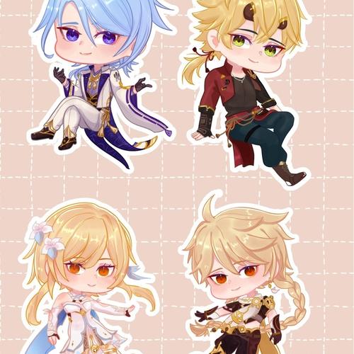 Jual sticker genshin impact chibi character - langganan mixue - Kota ...