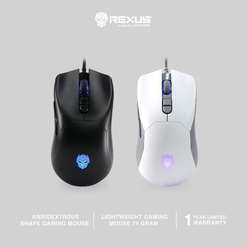 Jual Rexus Xierra G23 RGB Gaming Mouse Lightweight Hitam Led - Putih ...