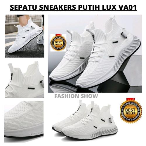Jual Sepatu Sneaker Putih Pria Keren Sport Impor Casual Training Gym ...