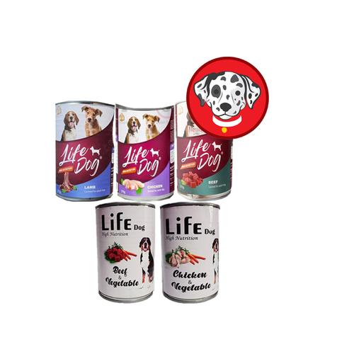 Jual MAKANAN ANJING KALENG LIFE DOG 375GR ALL VARIAN - BEEF - Kota ...