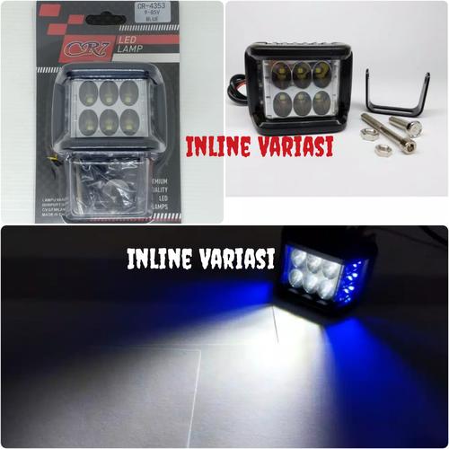 Jual Lampu Tembak Sorot LED CWL 6 Mata CR7 Plus Strobo Flash Untuk ...