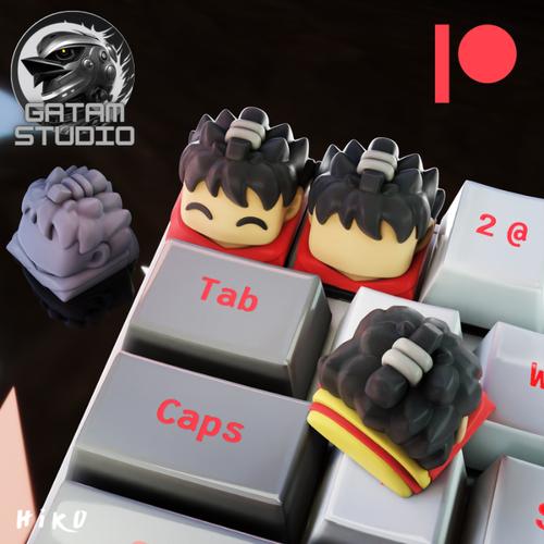 Jual Keycap Custom One Piece "Luffy" Mechanical Keyboard (Smile Face ...