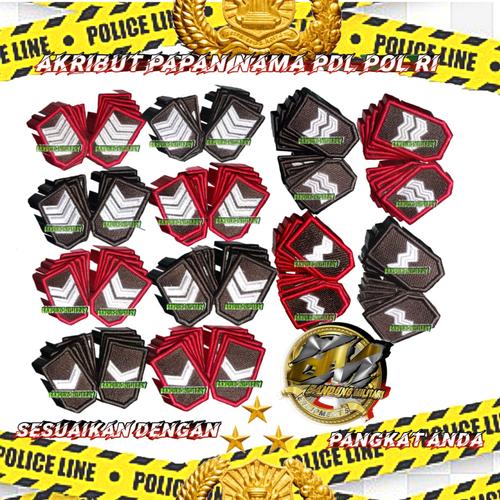 Jual PANGKAT BORDIR PDL POL RI SATUAN PAPAN NAMA TIMBUL TEBAL LOGO ...