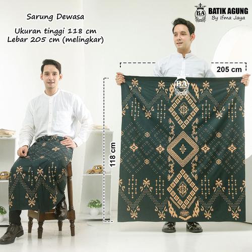Jual Sarung Batik Rayon Prmium Motif Balimun | Seragam Warna - Merah ...